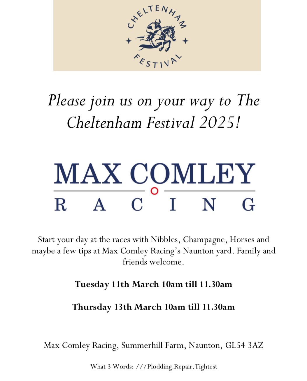 Monday 10th March 2025 - Max Comley Racing